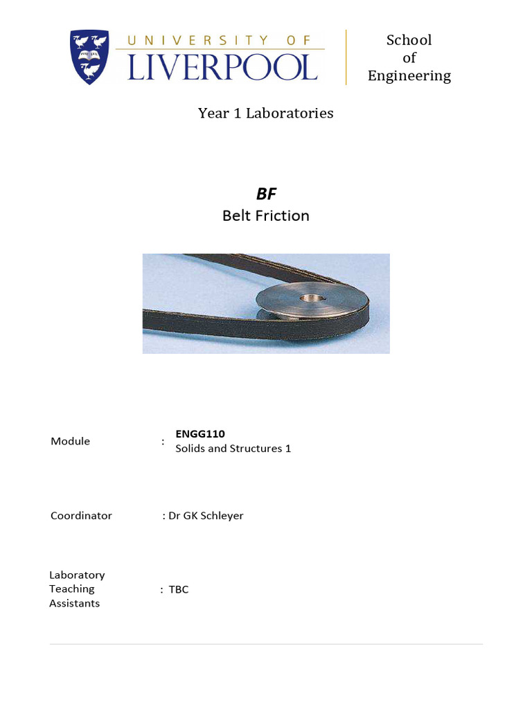 BF Lab Script (2023-24) Edited | PDF | Belt (Mechanical) | Mechanical ...