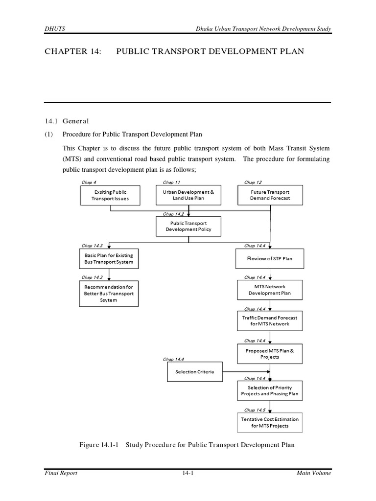 Public Transport Development Plan: 14.1 General | PDF | Public ...