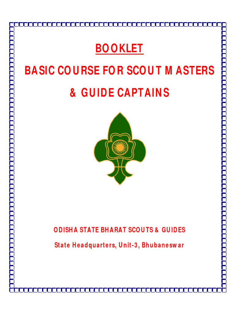 Booklet Basic Course For Scout Masters and Guide Captains | PDF ...