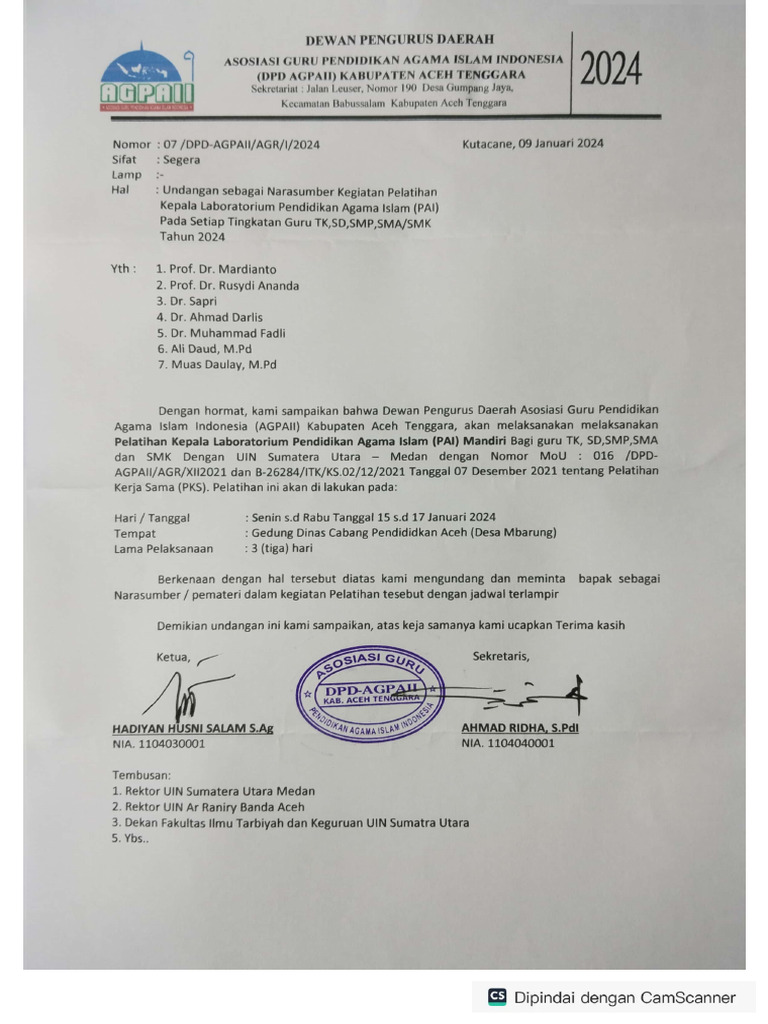 AGPAI Aceh Tenggara | PDF