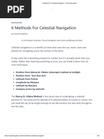 Celestial Navigation Formulas & Calculations | PDF | Navigation | Azimuth