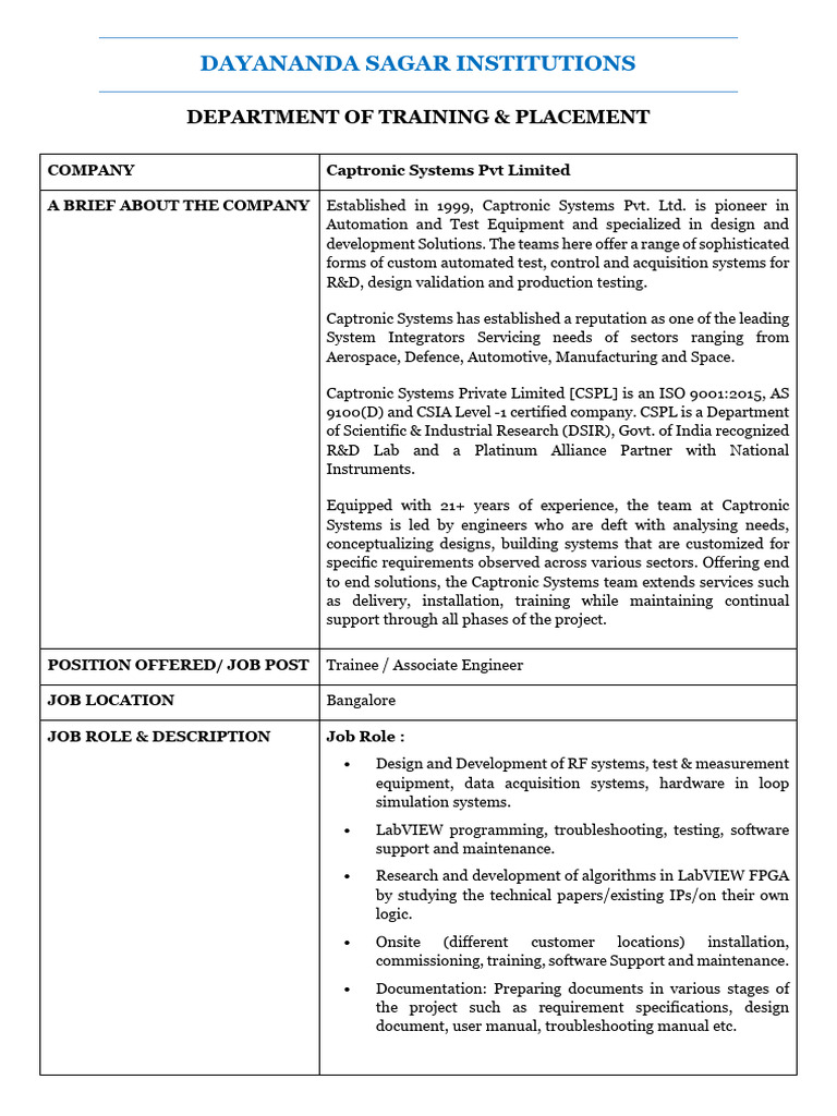 Captronic Systems | PDF | Computing | Computer Engineering