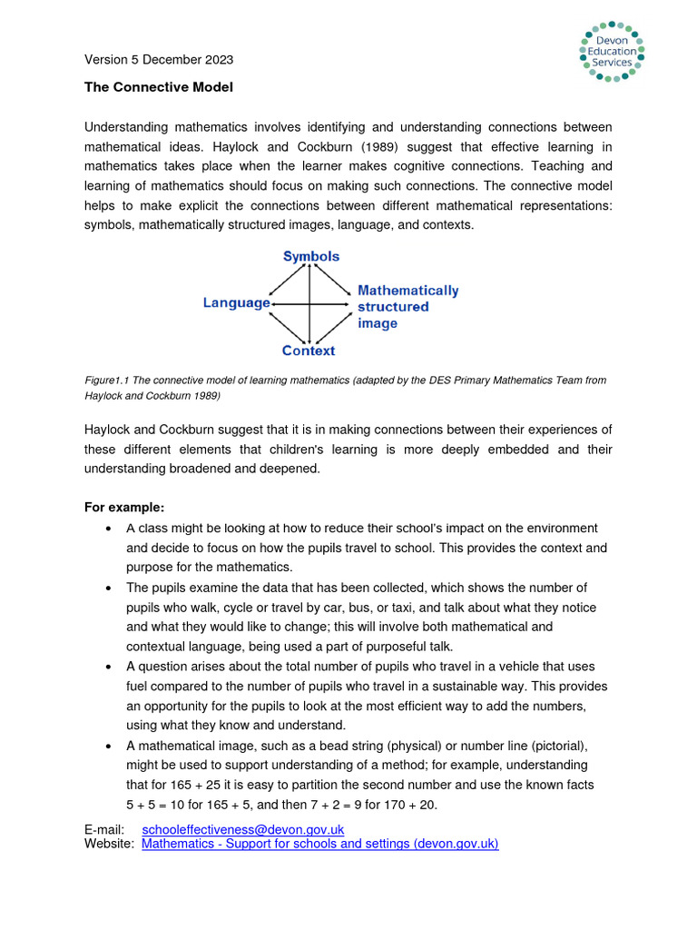 The Connective Model DES | Download Free PDF | Learning | Teaching ...