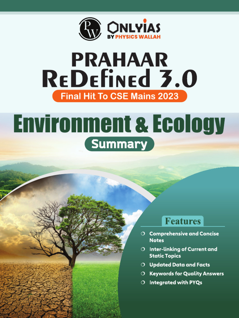UPSC Optional 2024: Ecology & Environment | PDF | Oceans | Coral Reef
