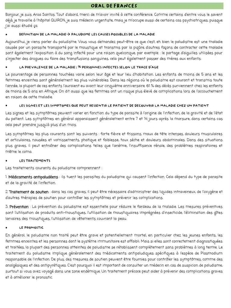 oral de frances | PDF