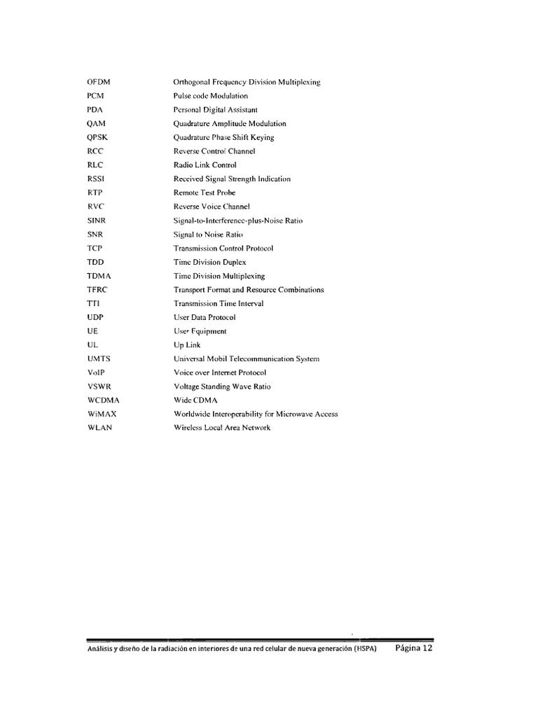 Diseño de Radiación en Redes HSPA | PDF | Software | Red celular
