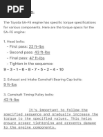 Toyota Engine 1RZ, 1RZ-E, 2RZ, 2RZ-E Repair Manual - PDF Download | PDF ...
