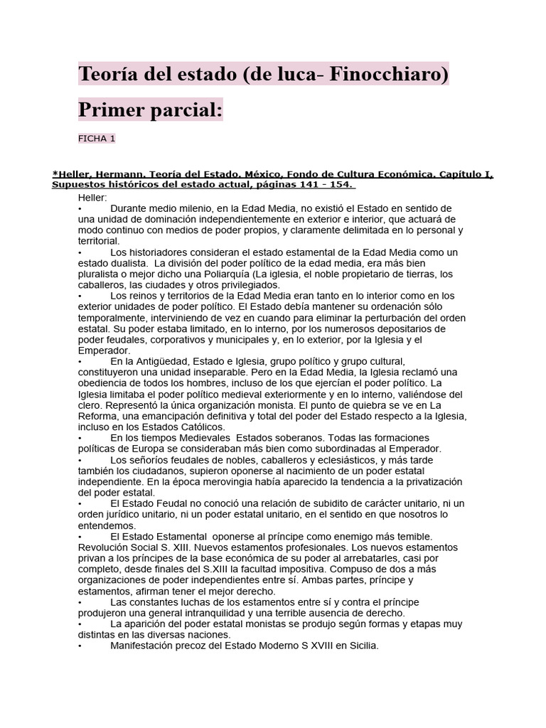 TTeoría Del Estado (De Luca - Finocchiaro) | PDF | Estado (política ...