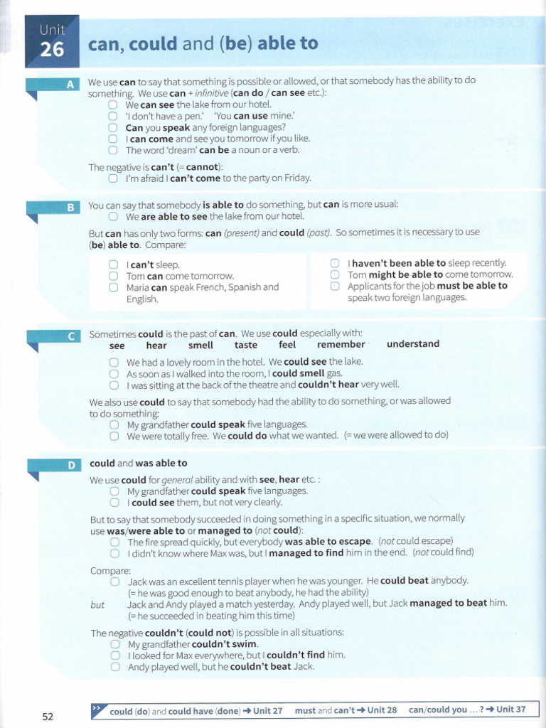EGU, Modal Verbs of Ability | PDF