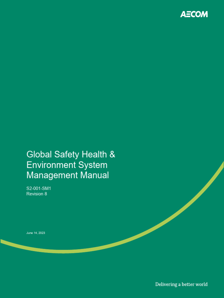 Safety, Health & Environment Management System Manual - AECOM Global | PDF