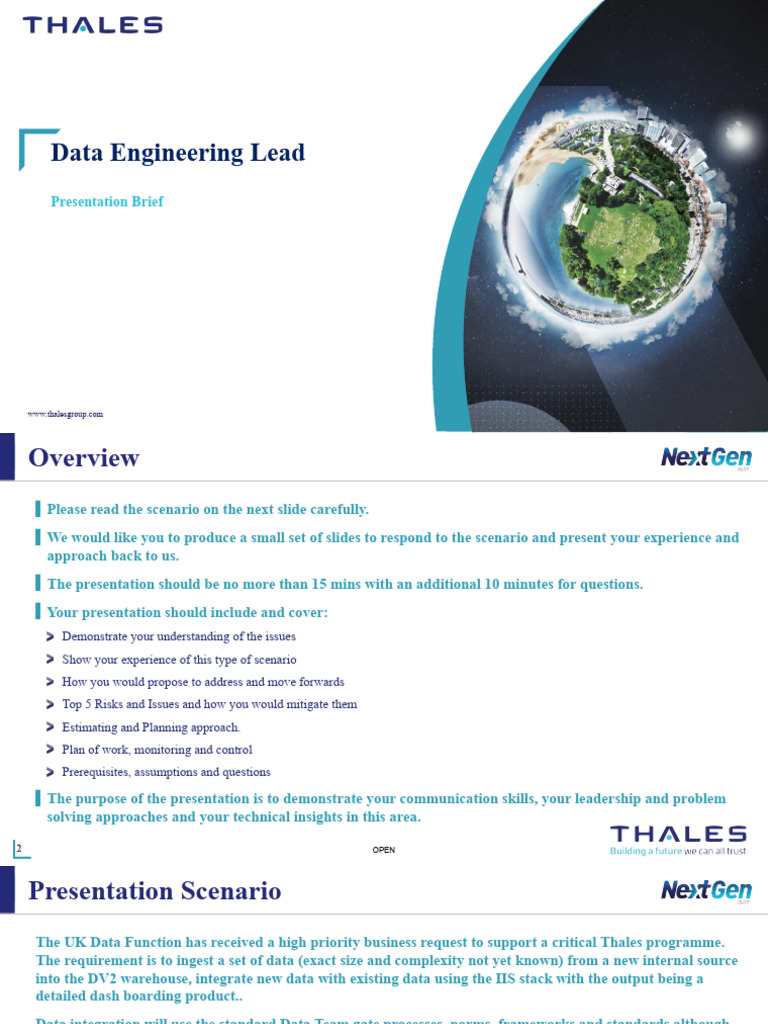 Data Engineering Lead Presentation V2 | PDF | Systems Science | Cognition