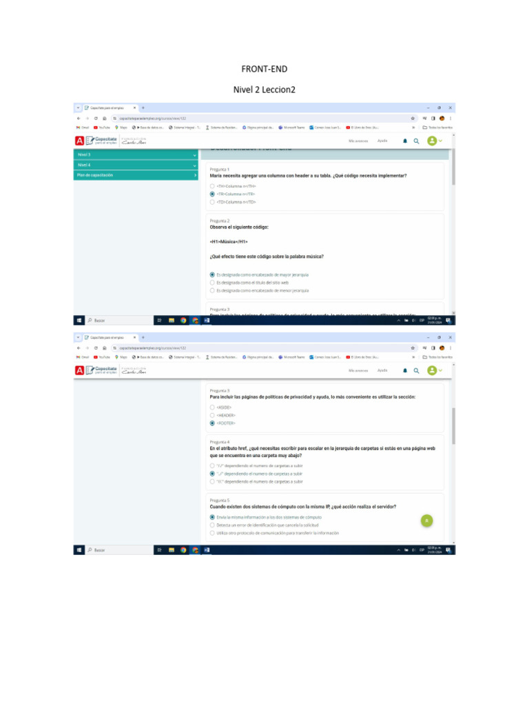 Nivel 2 Lección 3 Diplomado FRONT-EnD | PDF
