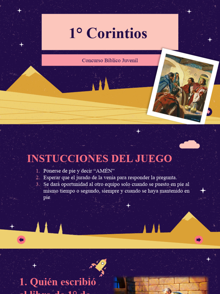 1° Corintios - Concurso | PDF | Primera epístola a los corintios | Oración