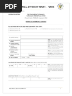 Beneficial Ownership Declaration Form - Bo1 Nganja Investments CC | PDF | Corporations | Companies