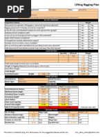 Rigging Plan Template | PDF | Crane (Machine)