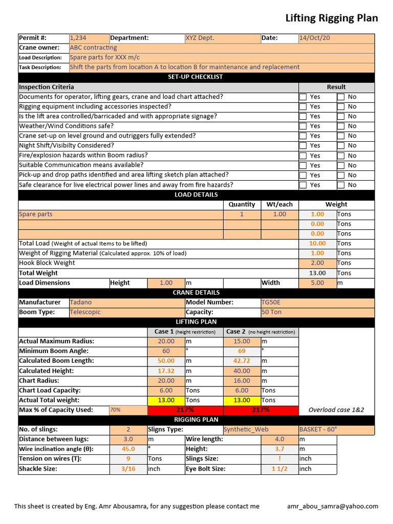 Lifting Rigging Plan Overview | PDF | Crane (Machine) | Manufactured Goods