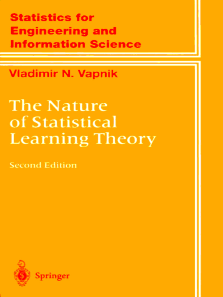 Vapnik - The Nature of Statistical Learning (2d Ed) | PDF