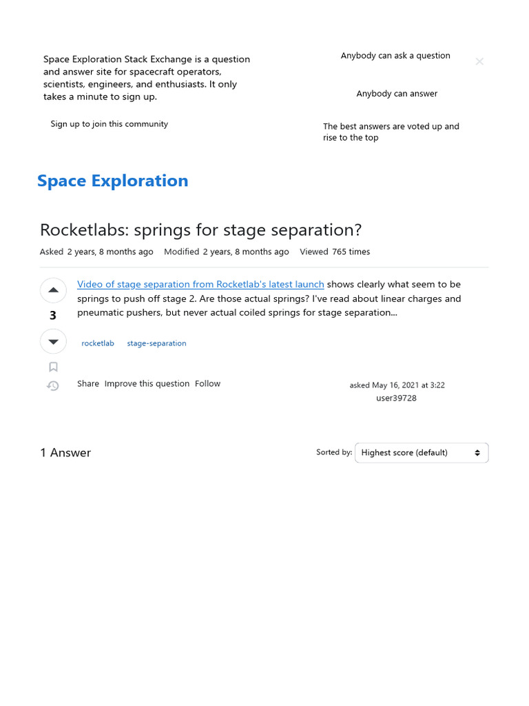 RocketLab Stage Separation Mechanisms | PDF | Multistage Rocket ...