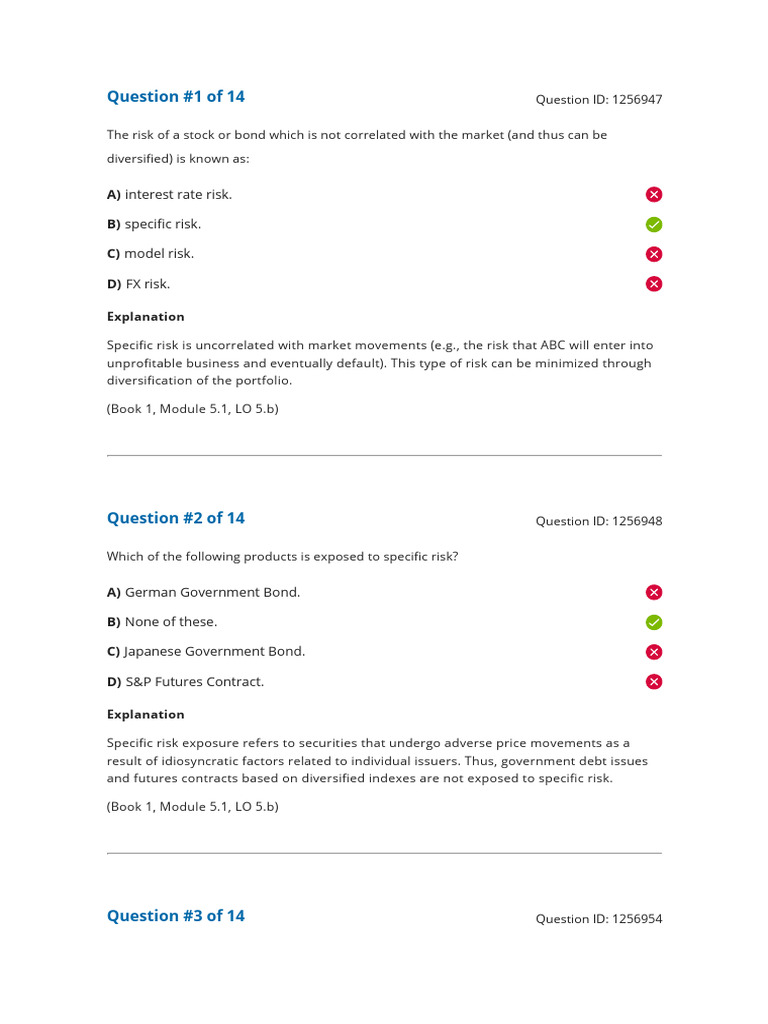 Reading 5 VaR Mapping - Answers | PDF | Financial Risk | Bond Duration Reading 5 VaR Mapping - Answers | PDF | Financial Risk | Bond Duration