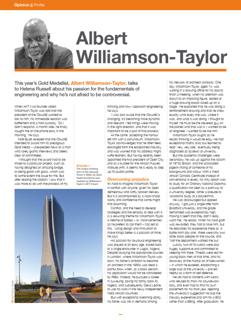 Albert Williamson-Taylor: Engineering Visionary | PDF