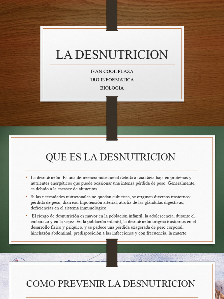La Desnutricion Pdf