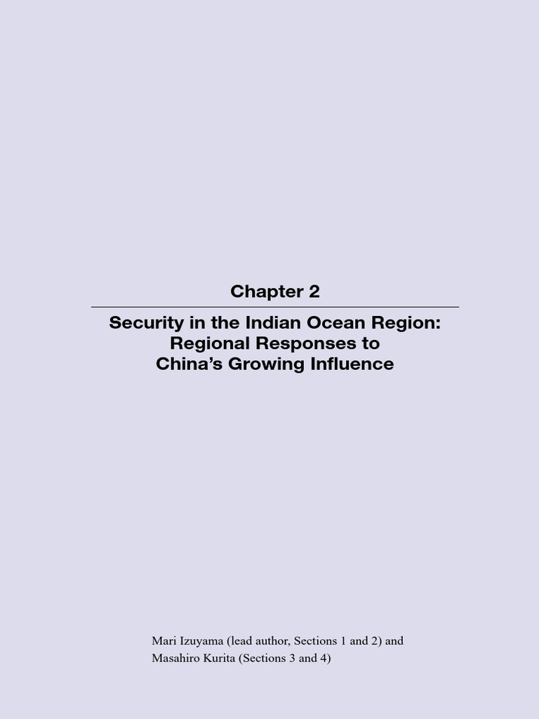 Security Dynamics in the Indian Ocean | PDF