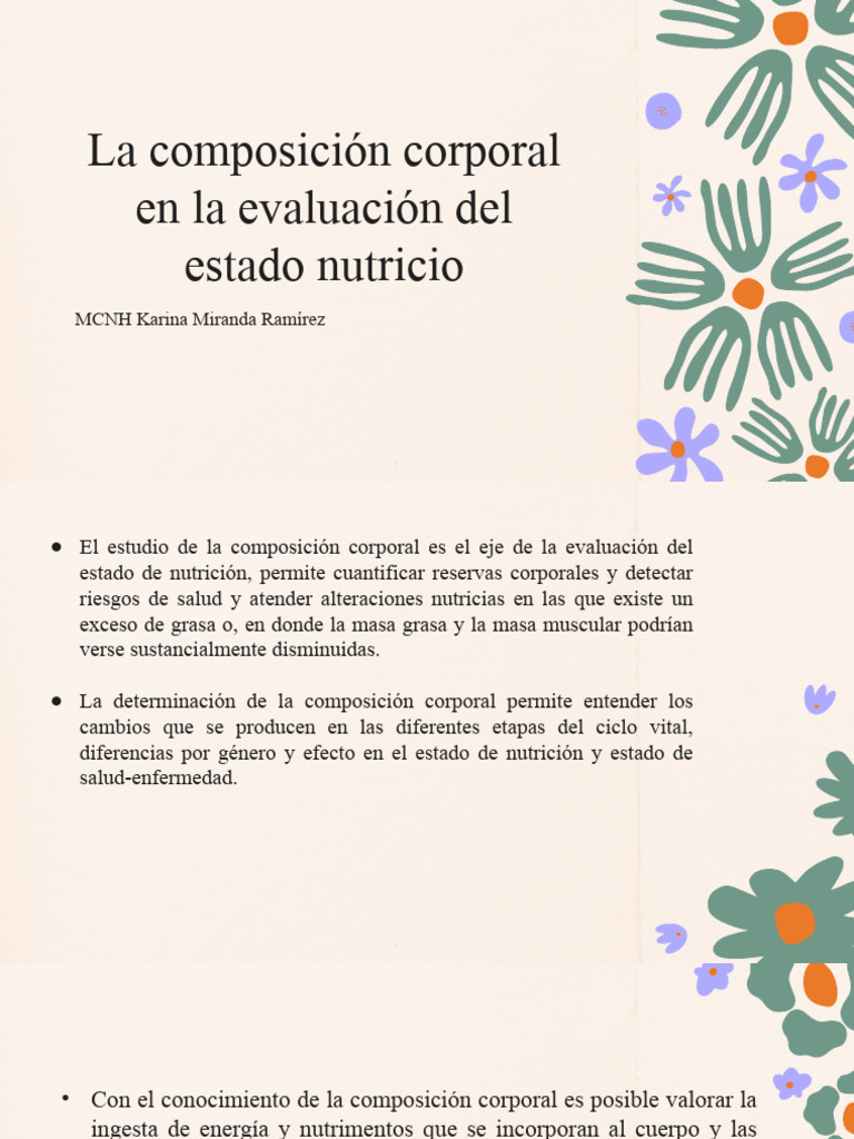 Composición Corporal | PDF