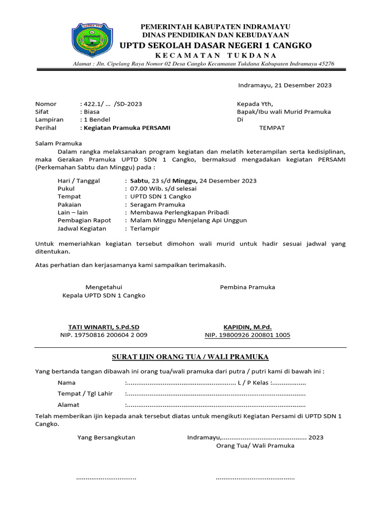 Undangan Persami | PDF