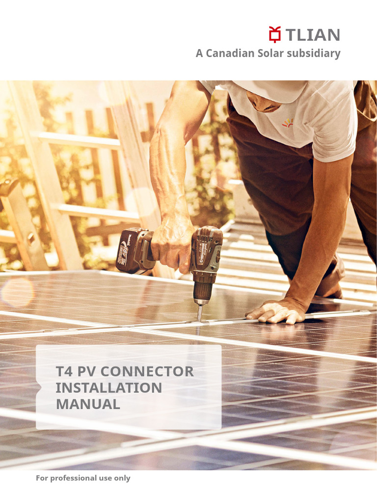 Tlian-T4 Connector-Installation Manual V1.0en | PDF | Electrical ...