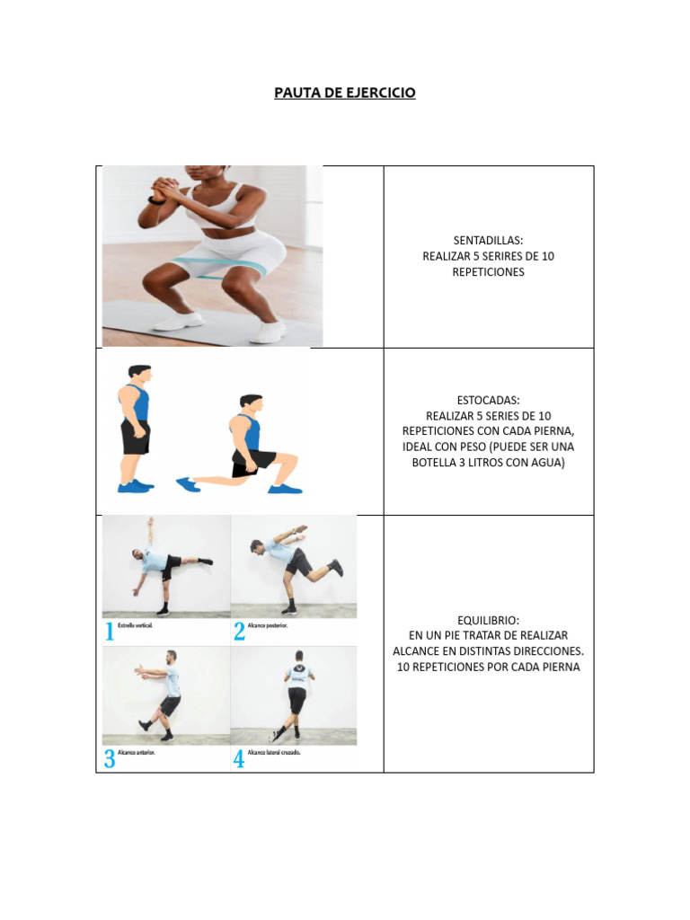 PAUTA DE EJERCICIO | PDF