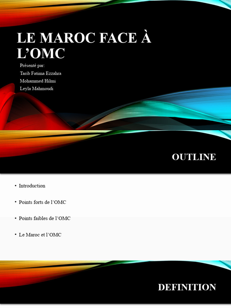 MAROC-OMC | PDF | Organisation mondiale du commerce | Relations ...