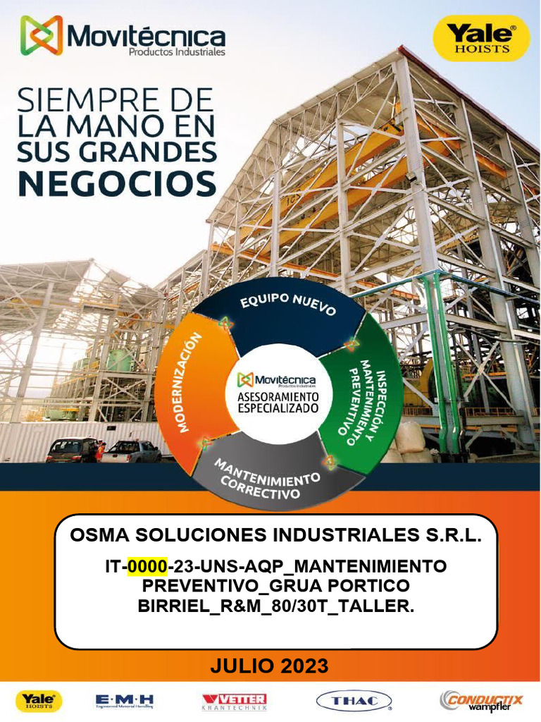 It 00 Uns Mp Grua Portico Birriel 80i30t Rym Osma | PDF | Motor ...