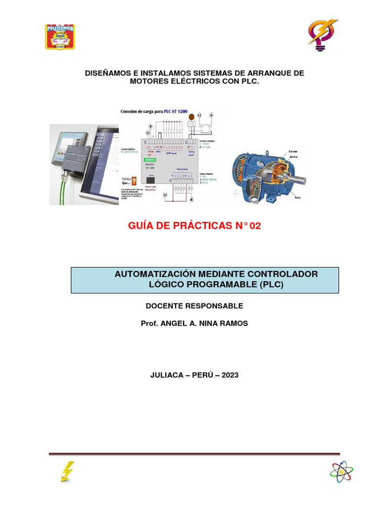 Guia Laboratorio #02 PLC Tableros Electrico | PDF | Controlador lógico programable | Lenguaje de ...