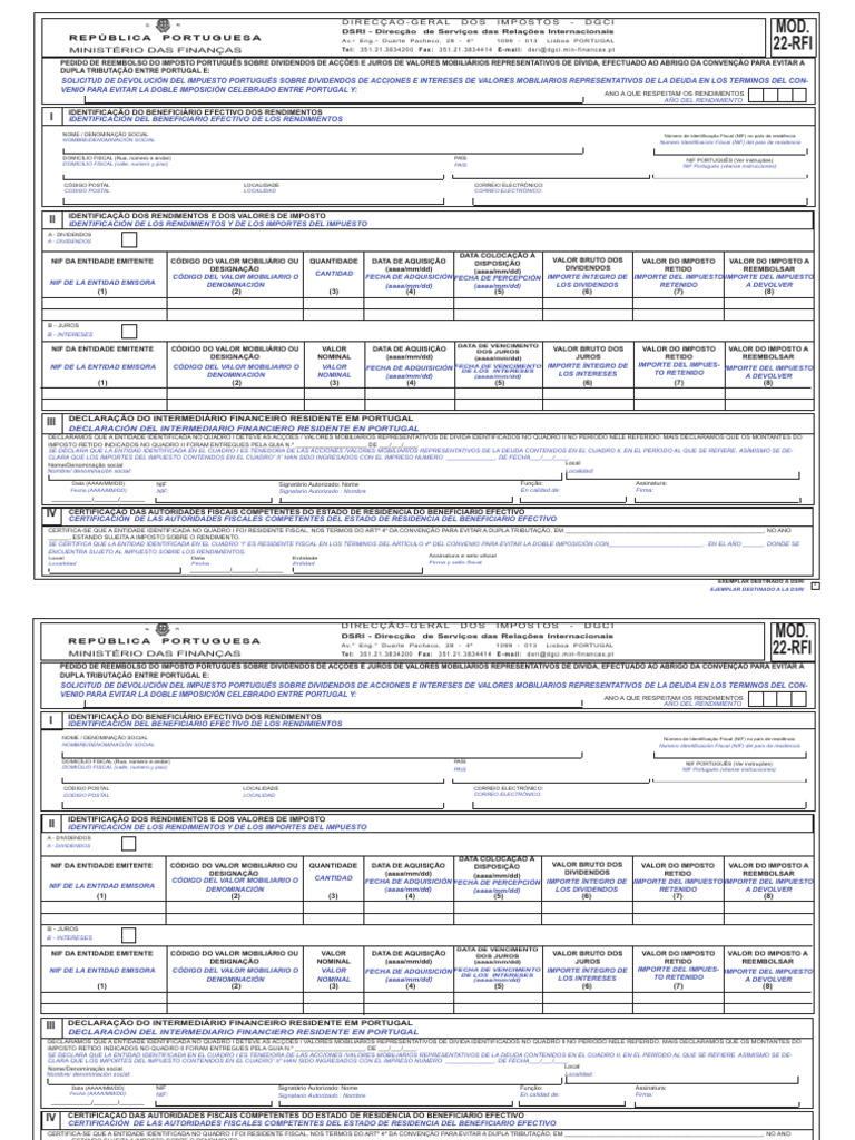 4234 - P - F037 Mod 22 RFI ES (Appendix 10) | PDF | Compartir (Finanzas ...
