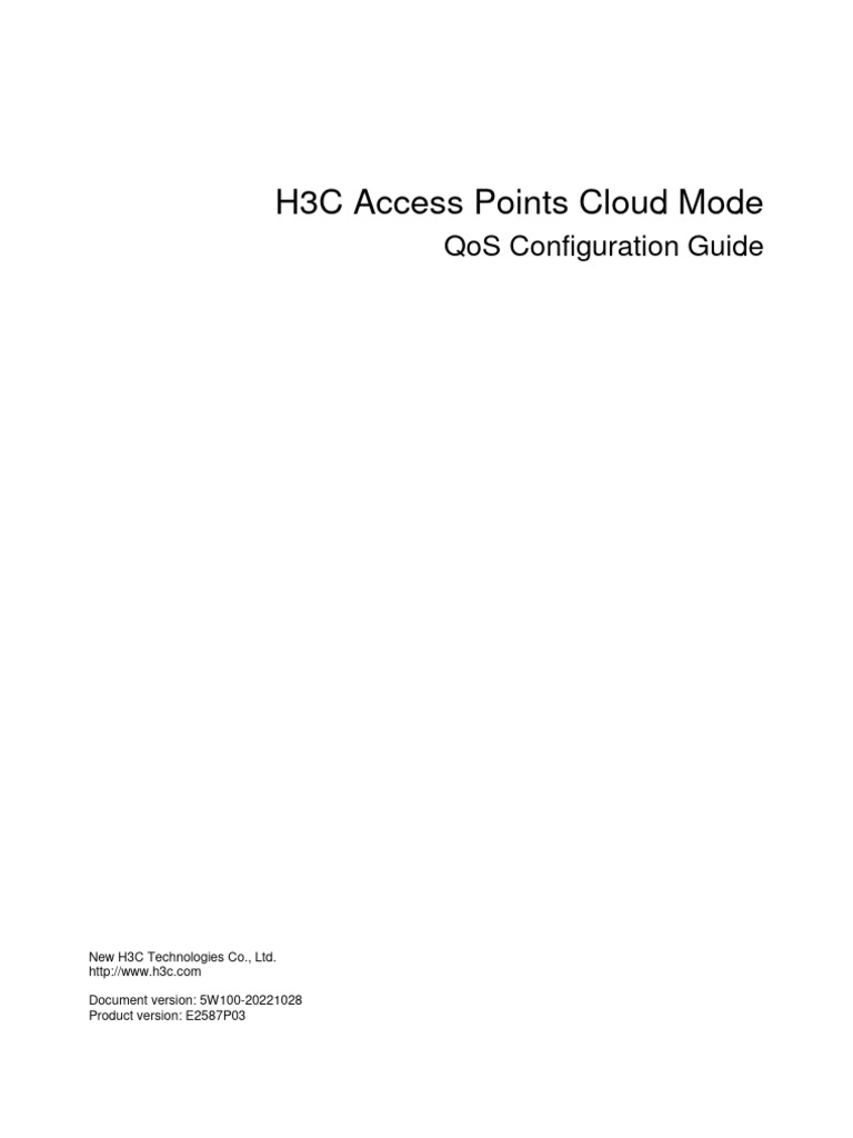 AP QoS Configuration Guide | PDF | Quality Of Service | Computer Network