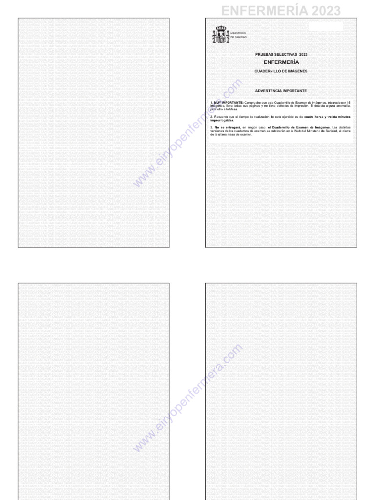 EXAMEN EIR 2024 Unido @EIRYOPENFERMERA | PDF | Bioética | Enfermería
