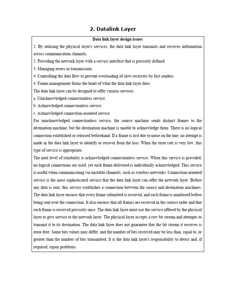 CN Module II | PDF | Error Detection And Correction | Network Switch