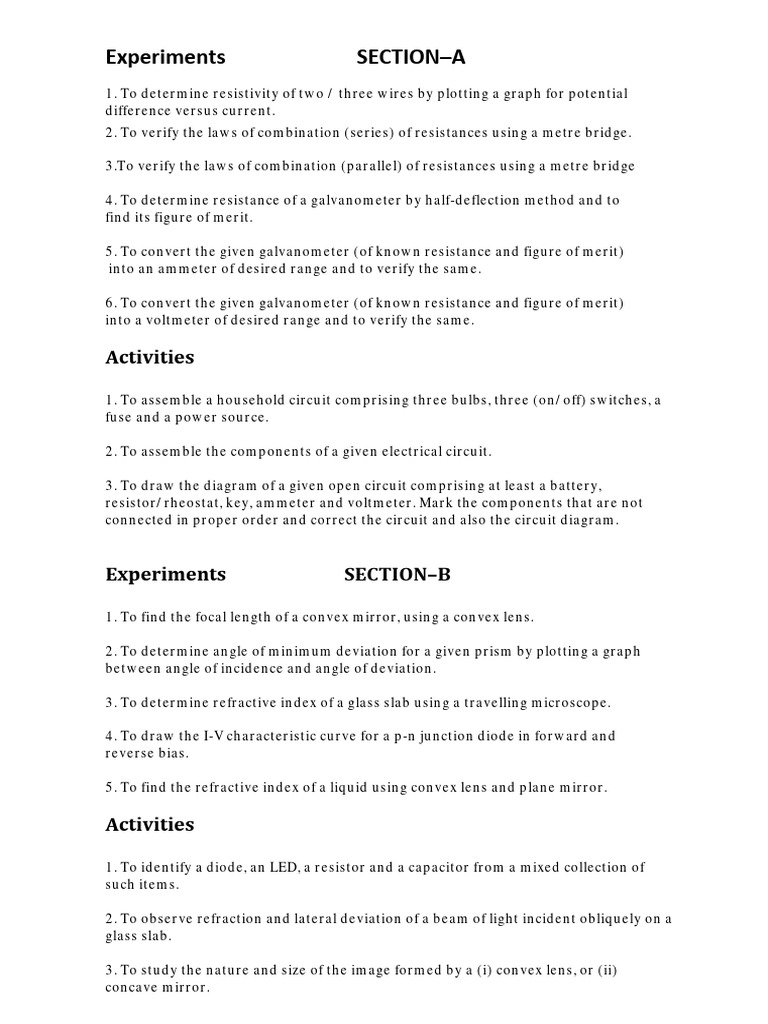 Xii Physics Practical Updated | PDF | P–N Junction | Electronics