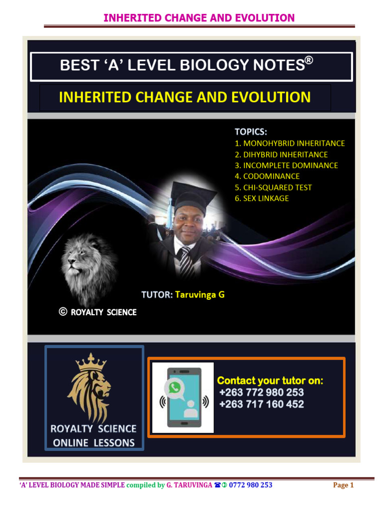 Inherited Change and Evolution | PDF