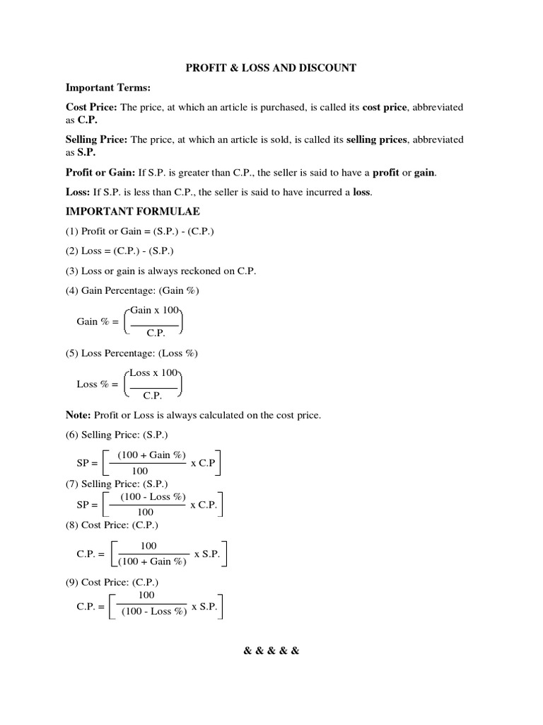 Profit & Loss Basics for Beginners | PDF | Technology & Engineering