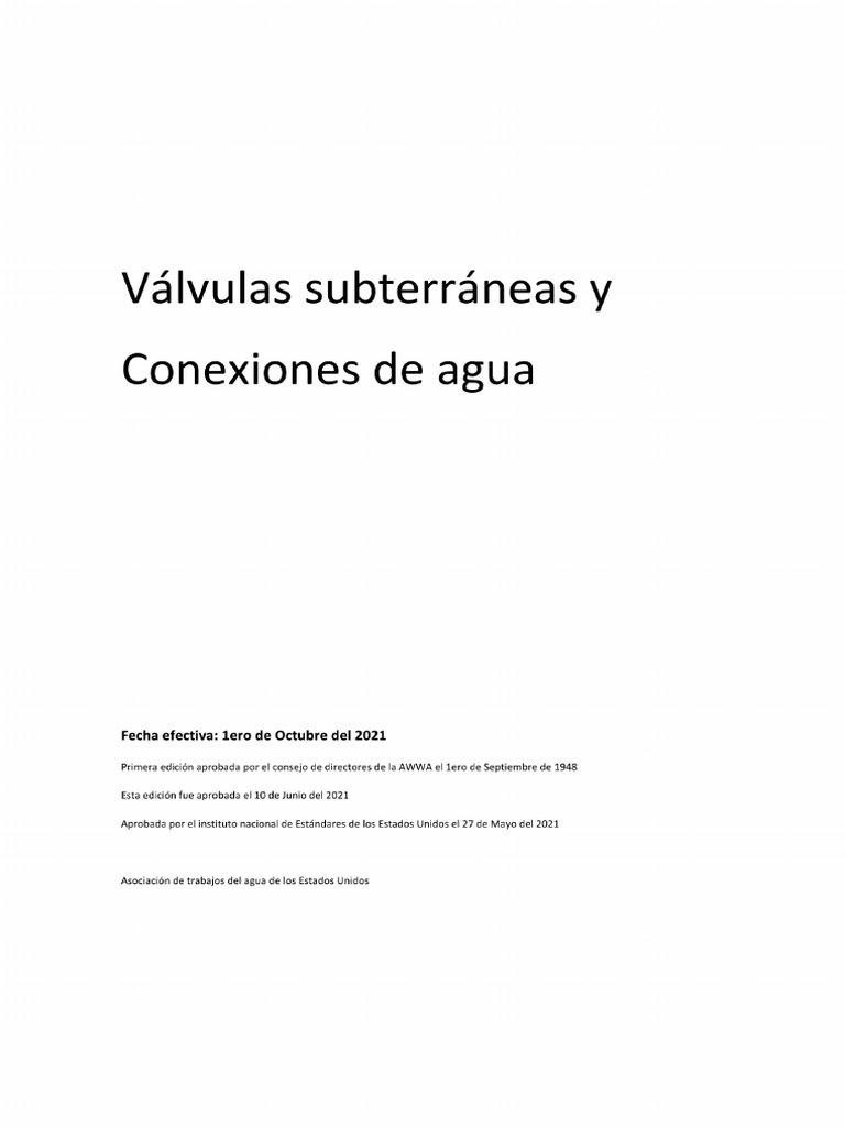 ANSI AWWA C800 21E Español-1 09-11-2023 12.19 | PDF