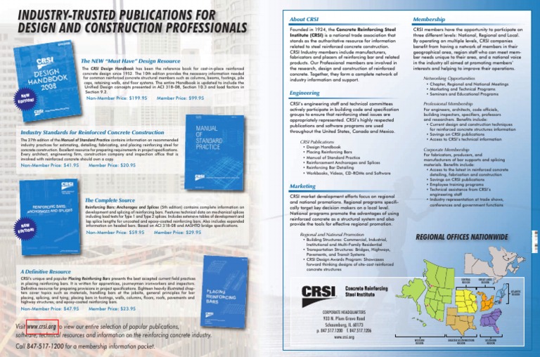 1511 Crsi Pdf Reinforced Concrete Specification Technical Standard