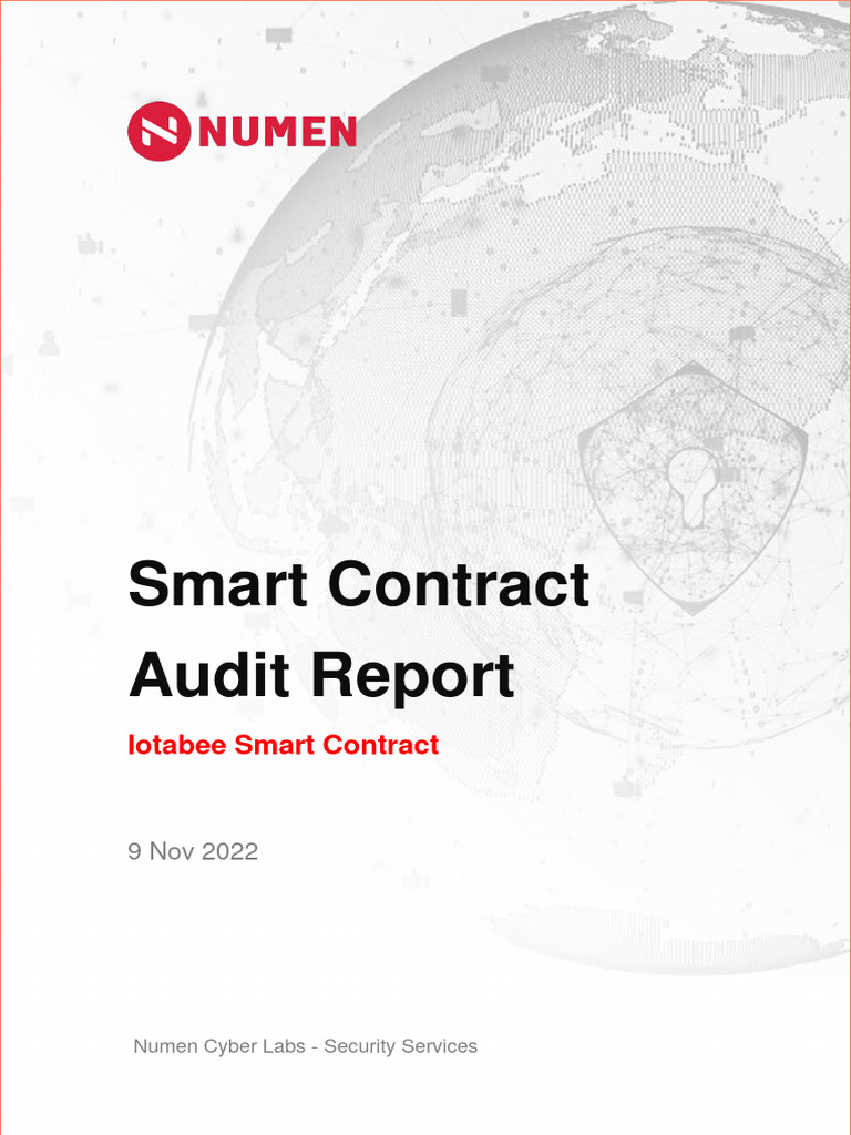 Numen Smart Contract Audit Report For Iotabee | PDF | Vulnerability (Computing) | Risk
