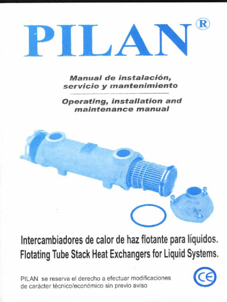 PILAN - Manual de Instalación, Servicio y Mantenimiento | PDF