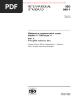 ISO 965-1 ISO General Purpose Metric Screw Threads-Tolerances | PDF | Screw | Engineering Tolerance