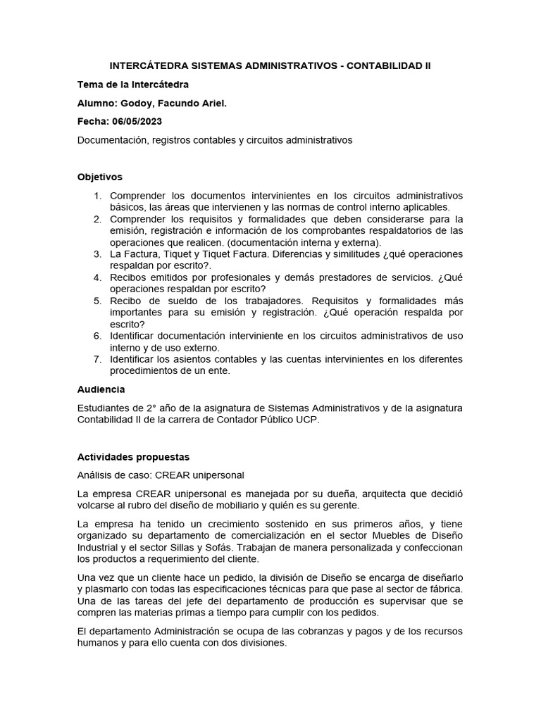 Actividad Asincrónica Intercatedra GODOY FACUNDO | PDF