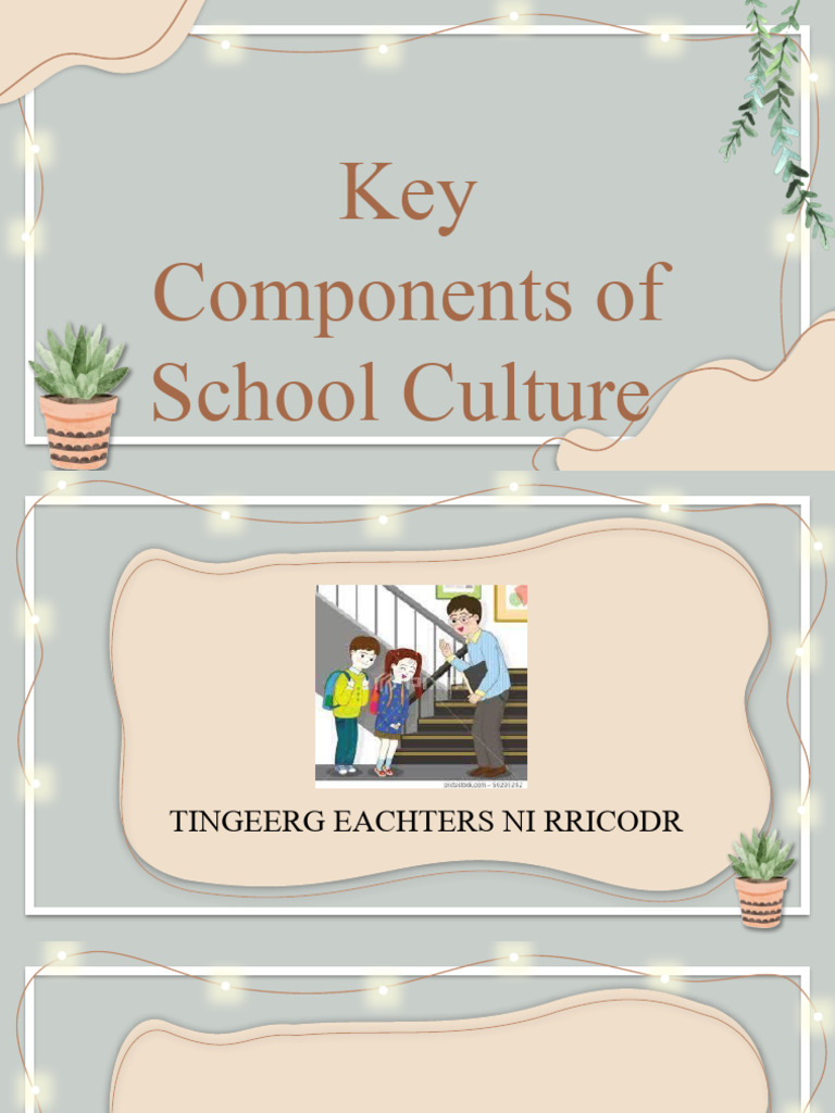 Key Components of School Culture | PDF | Leadership | Traditions