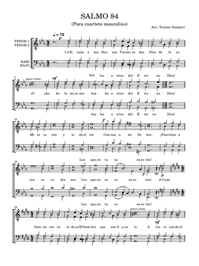 Salmo 84 (TTBB) | PDF