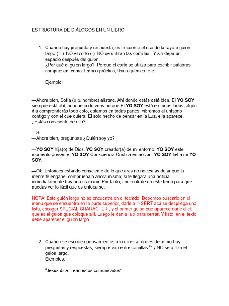Estructura de Diálogos en Libros | PDF | Relaciones personales, crianza ...
