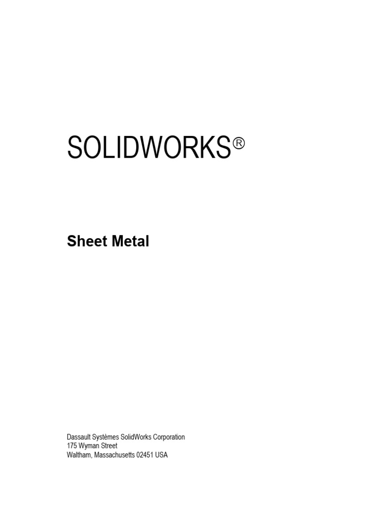 Sheet Metal Training Course | PDF | Sheet Metal